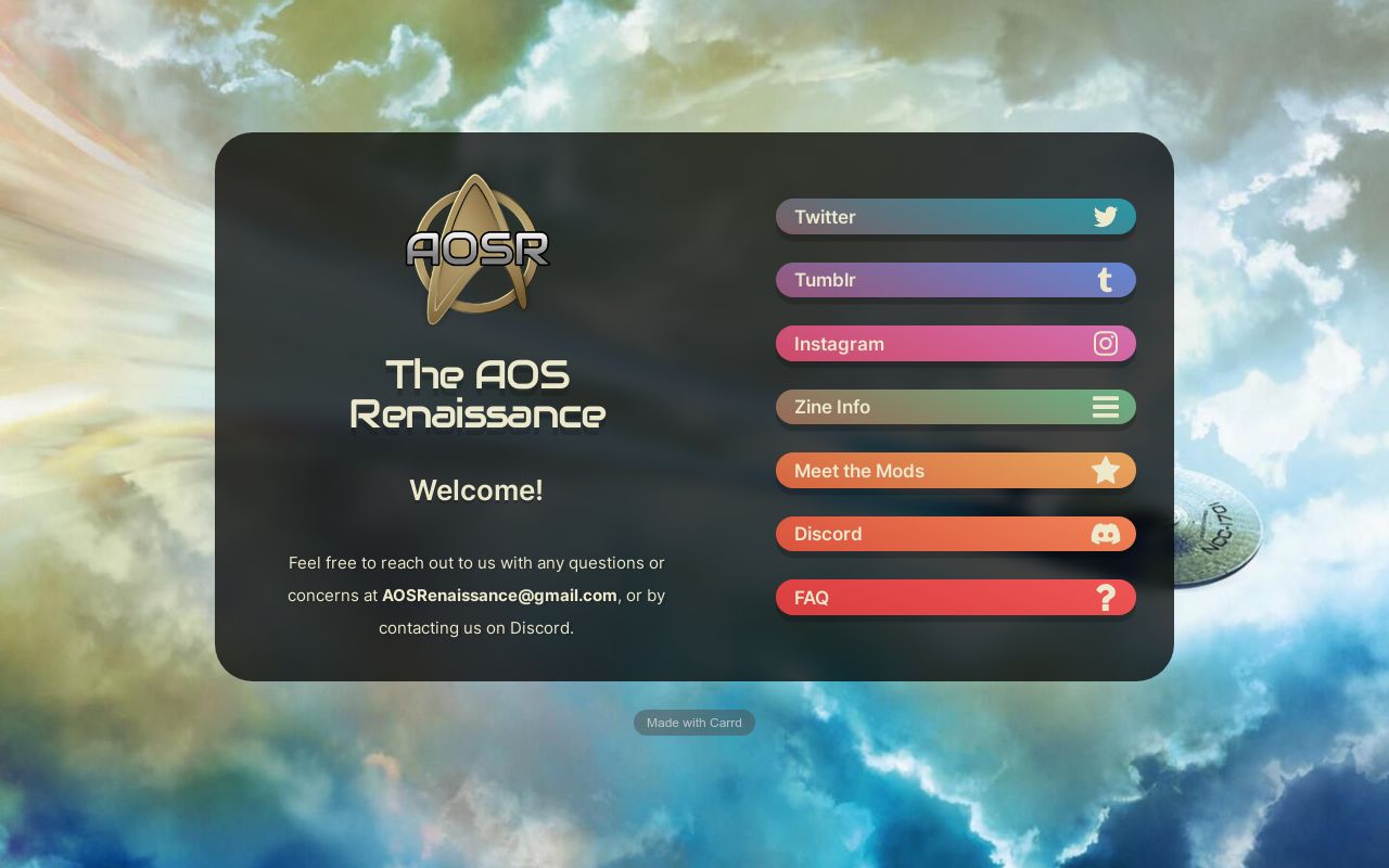 The AOS Renaissance